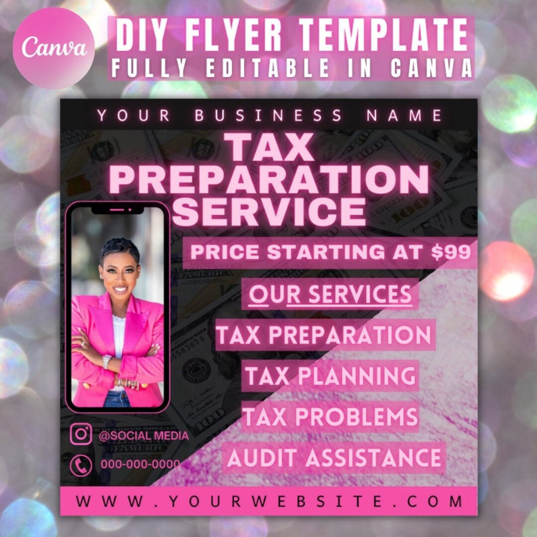 Tax Preparer Instagram Accounting Digital Templates for Tax Season ...