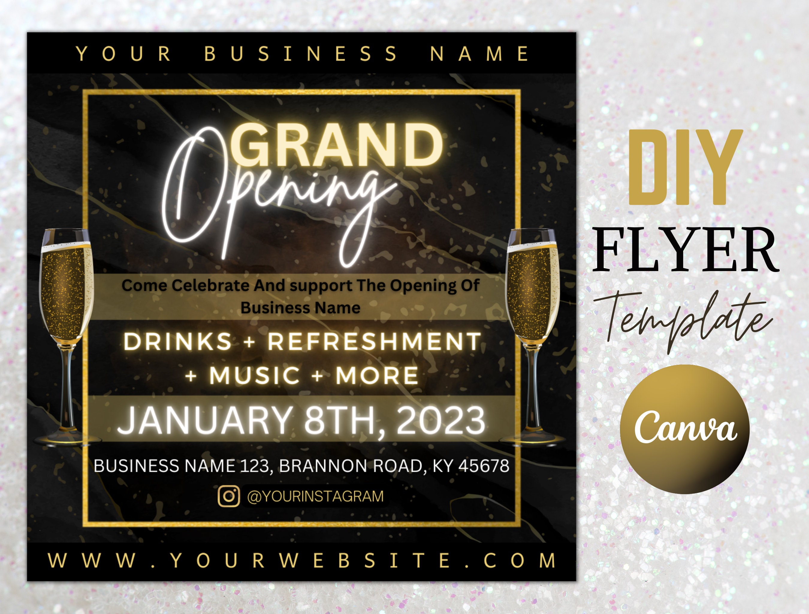 Grand Opening Poster Template