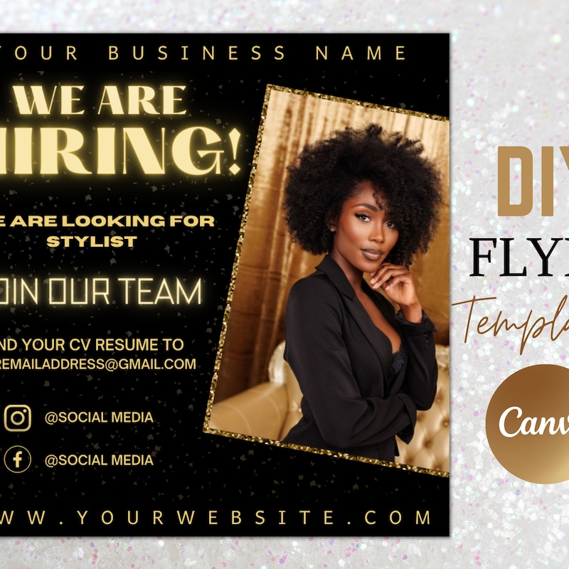 Salon Hiring Flyer - Etsy