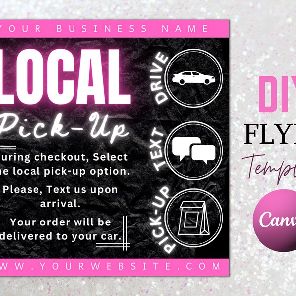Local Delivery and Pick up Template - Etsy