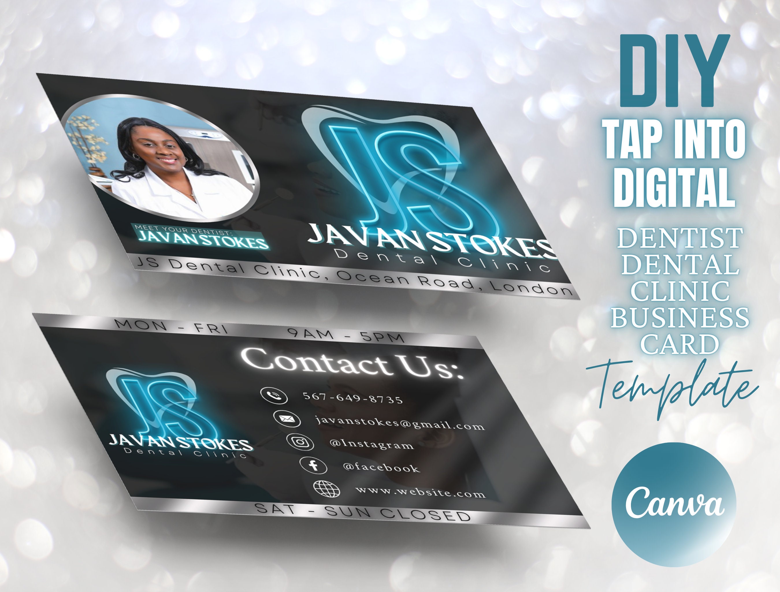 Visiting Card Design For Dentist