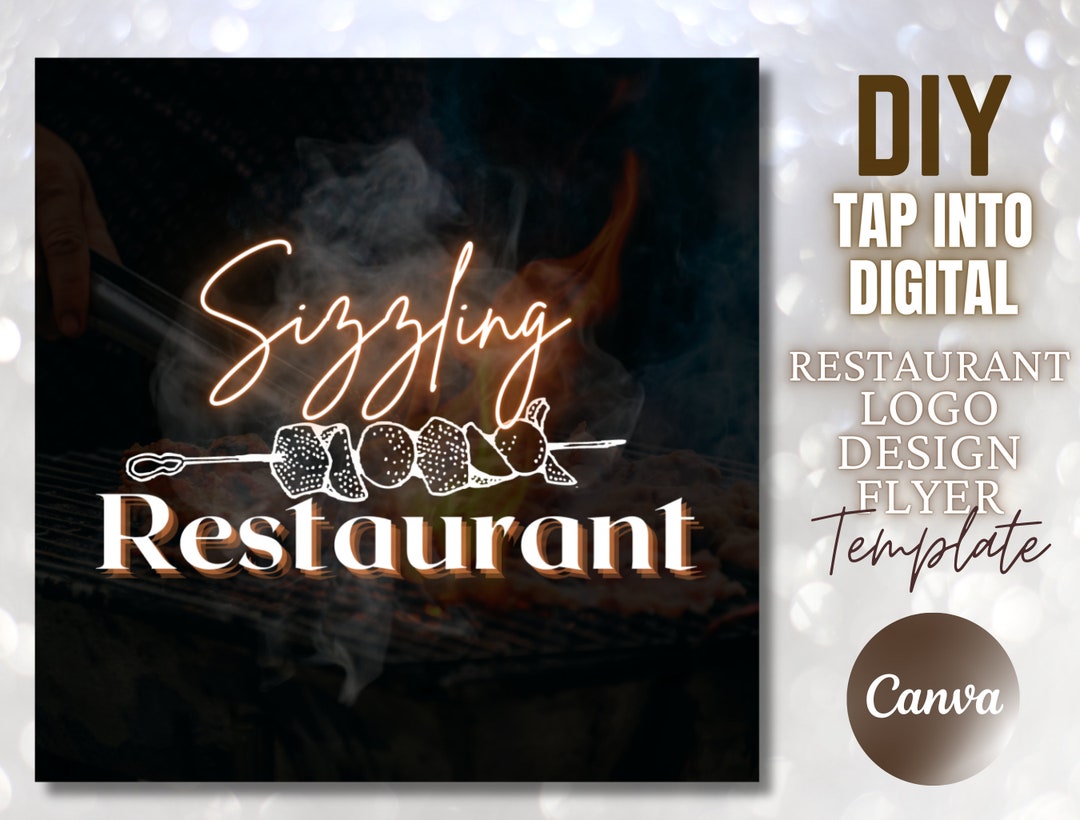 DIY Restaurant Logo Design Canva Logo Template DIY Editable Cook Logo ...