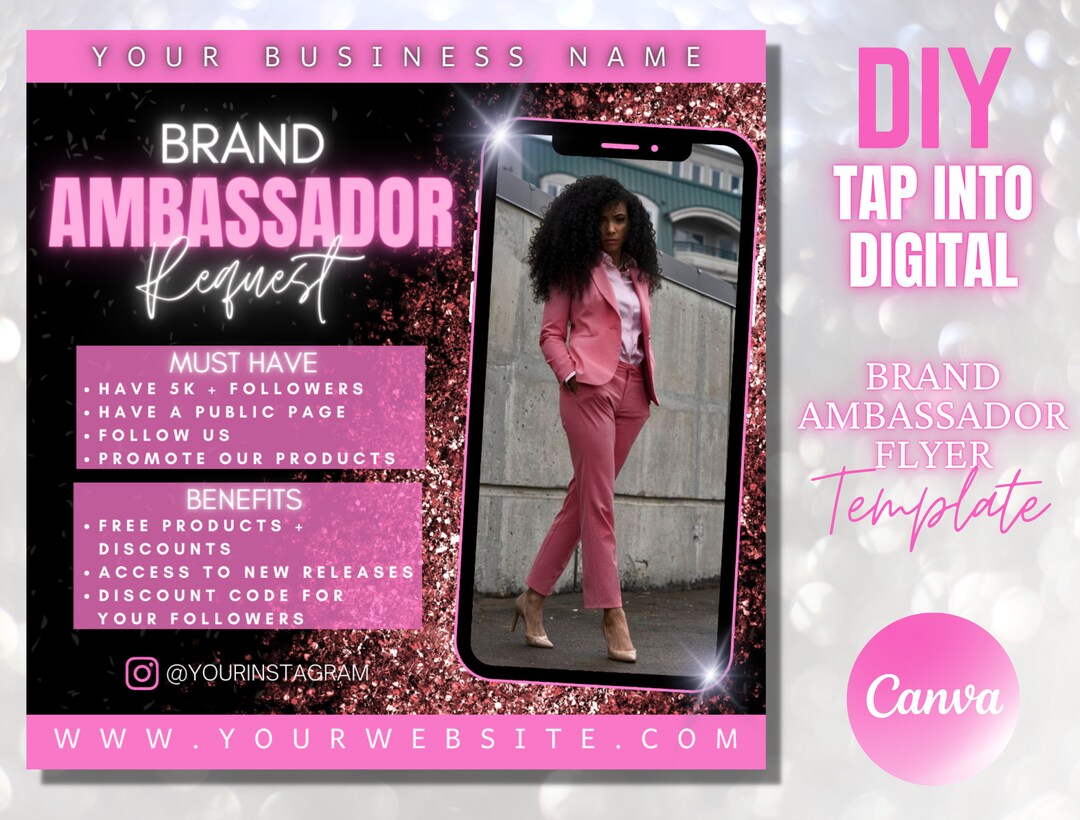 Brand Ambassador Add Flyer Template Advertising Agency Website Tools ...