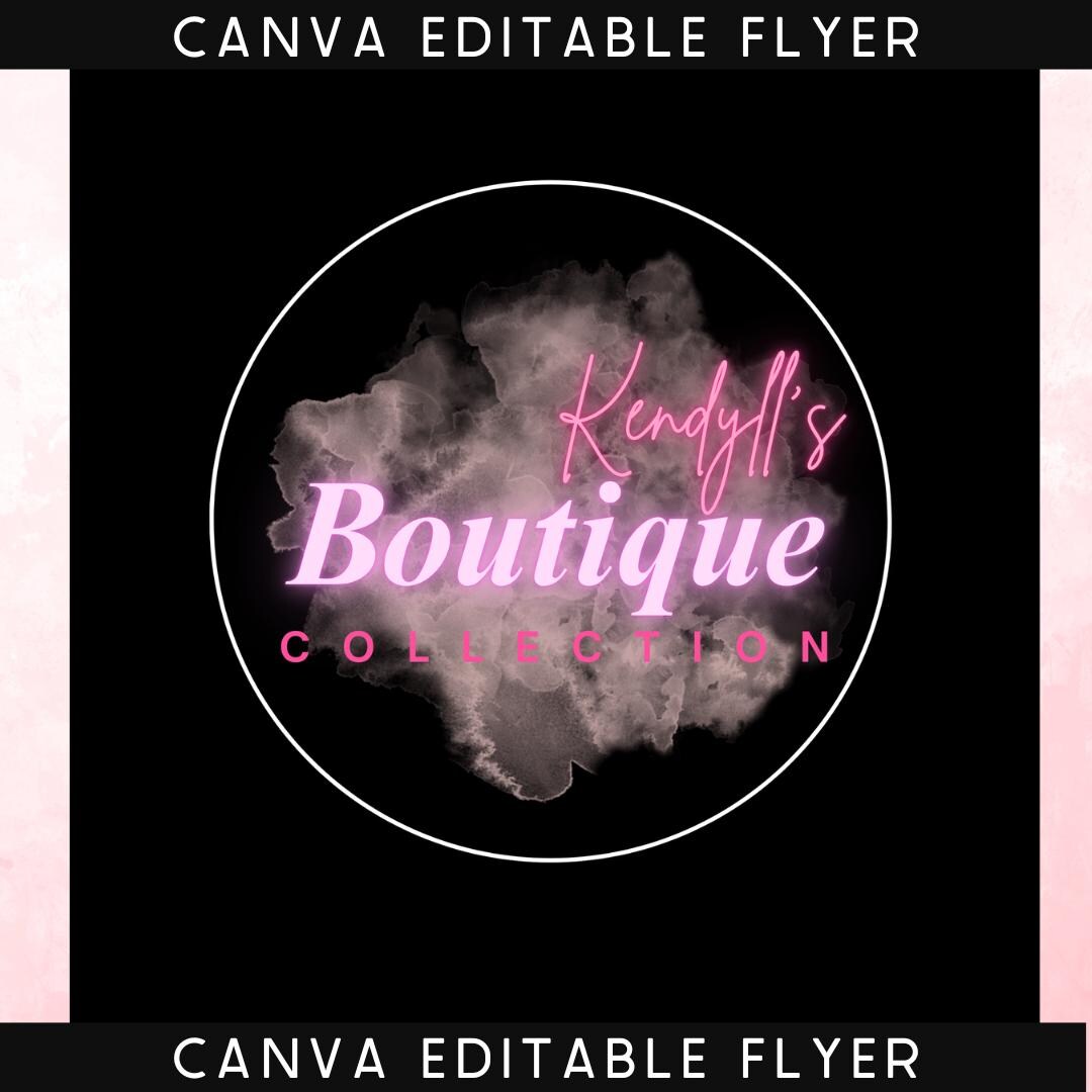 Boutique Flyer, Shop Flyer, Template, Canva, Canva Flyer, Clothing ...