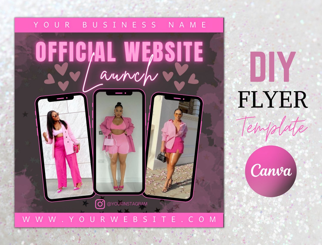 Official Website Launch Flyer, DIY Flyer Template, Business Flyer ...