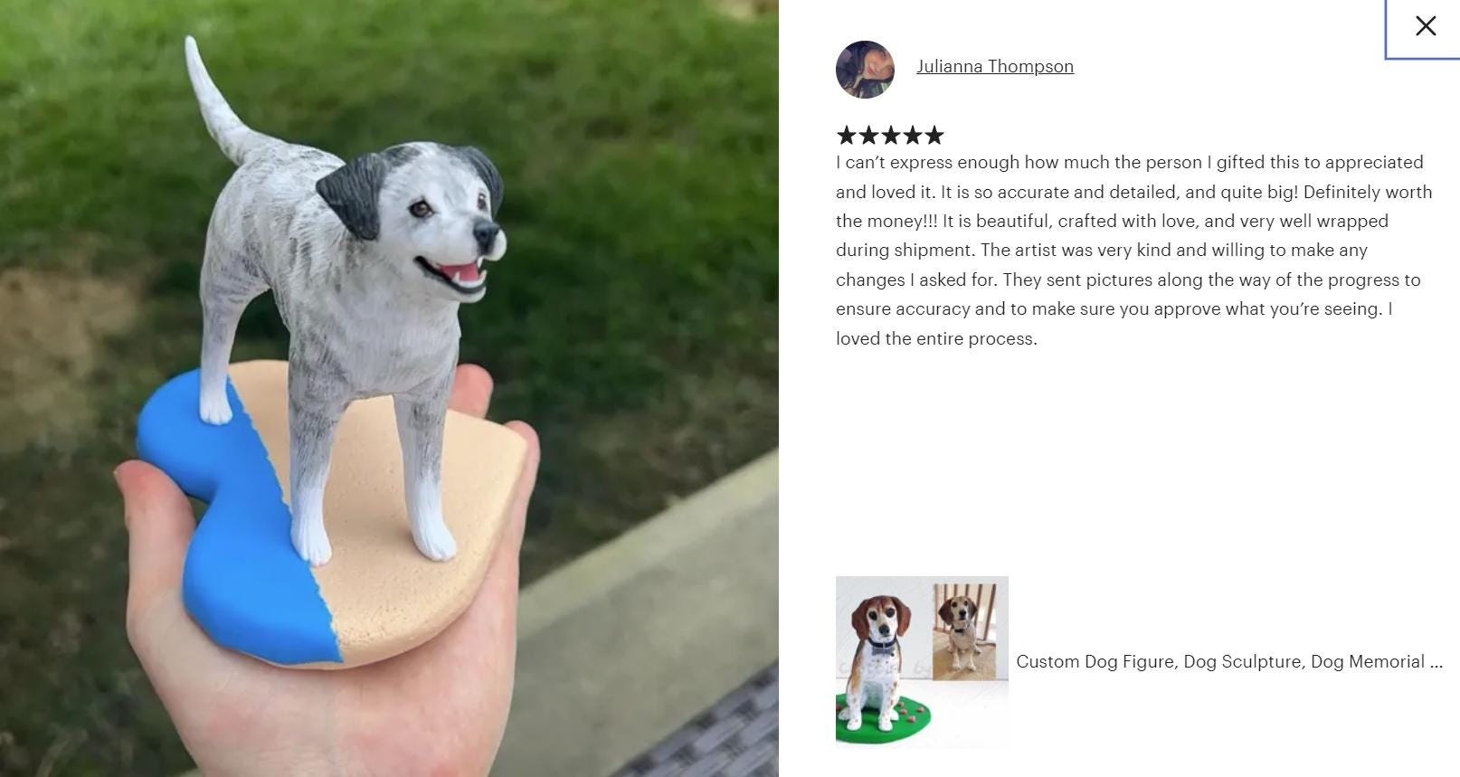 Fully Custom Dog Figurine for All Dog Breeds, Boston Terrier Figurine ...