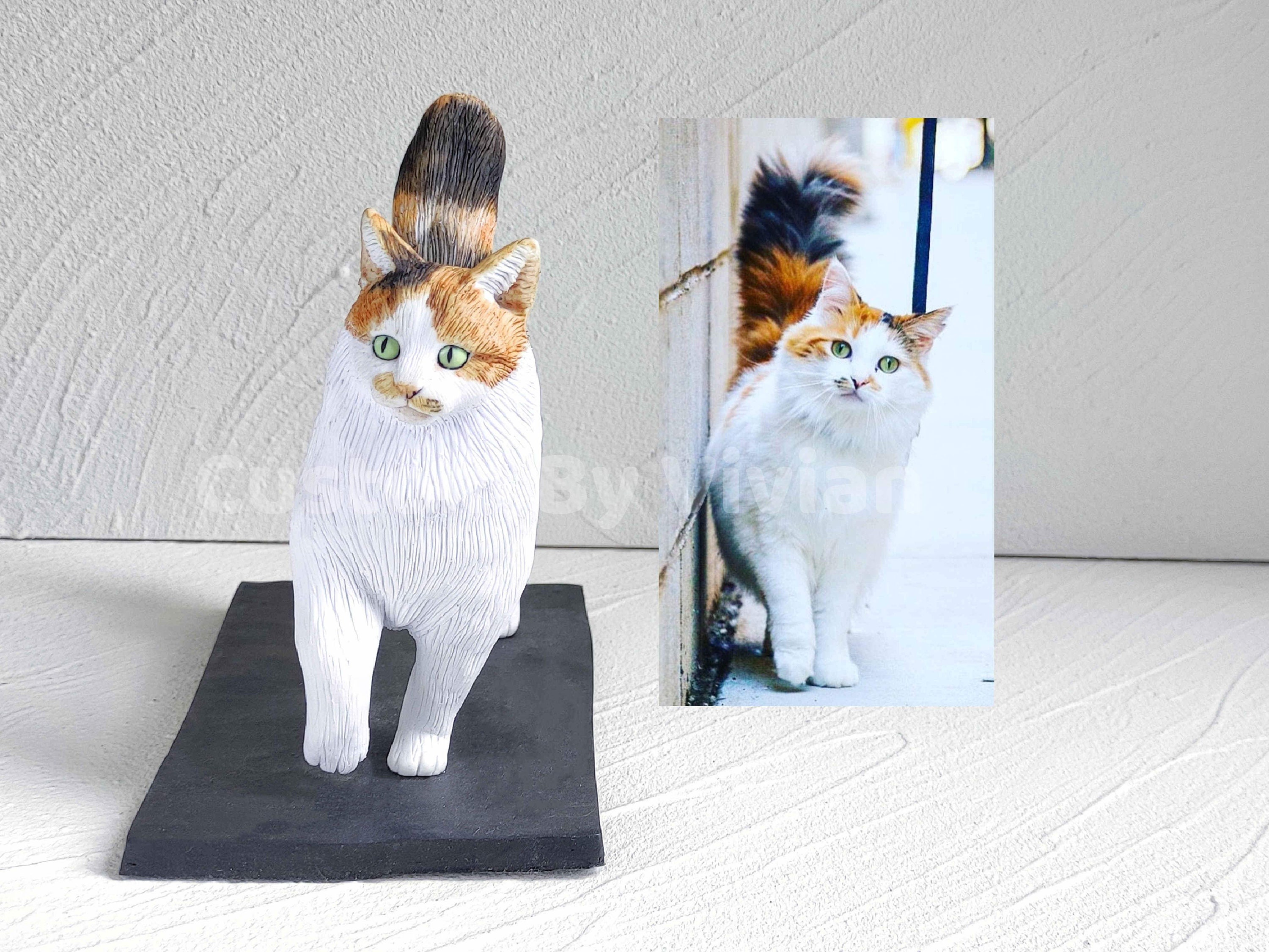 Custom Cat Figurine, Fully Personalized Cat Statue, Gift for Mothe's ...