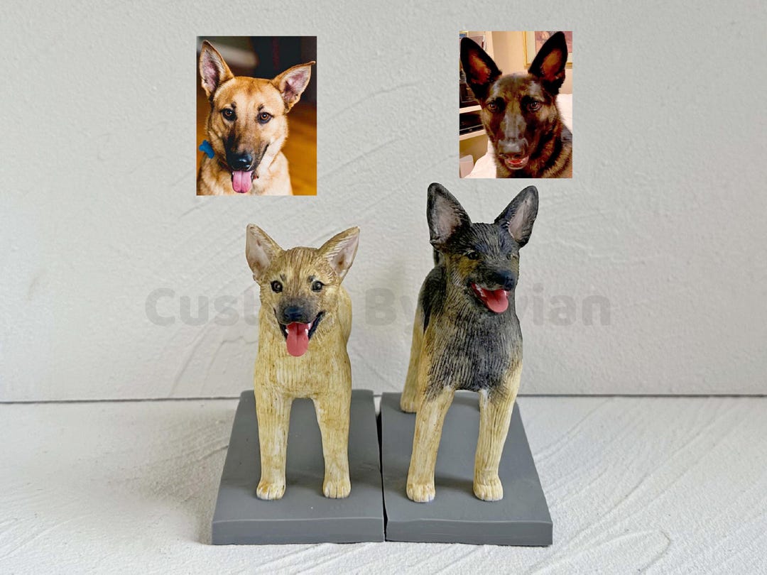 Custom German Shepherd Figurine, Personalized Dog Statue, Unique German ...