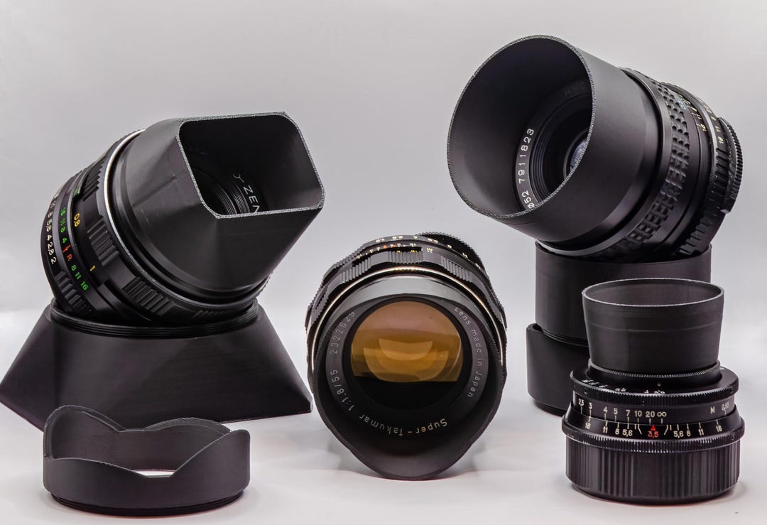 Custom Lens Hood STL File: 3D Printable, Circular, Square, Petal Design ...