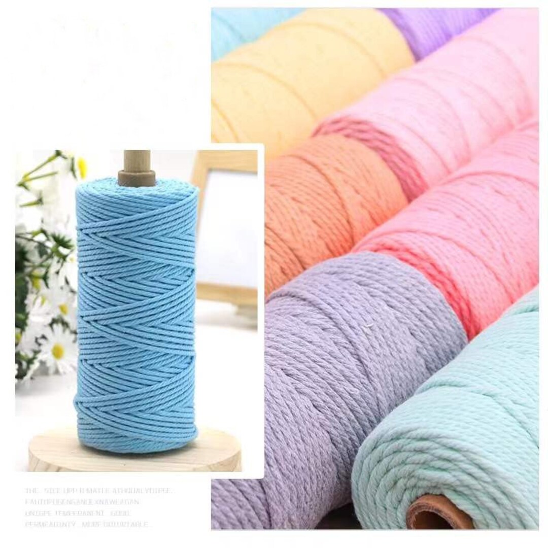 3 Mm Macrame Cotton Cord 10 Meter Macrame Cord 100% Cotton Macramé ...
