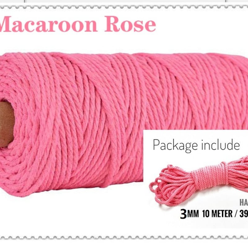 Macrame Cotton Cord - Etsy