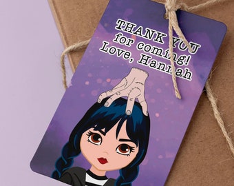 Addams Family Thank You Tag - Etsy