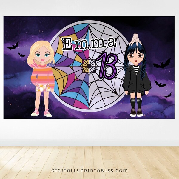 Wednesday Addams Backdrop - Etsy