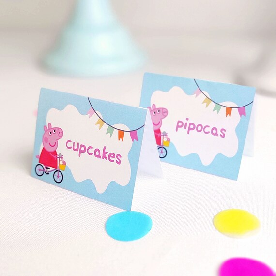 Editable Peppa Pig Food Labels, Printable Peppa Pig Birthday Decoration ...