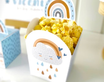 Rainbow Popcorn Box - Etsy