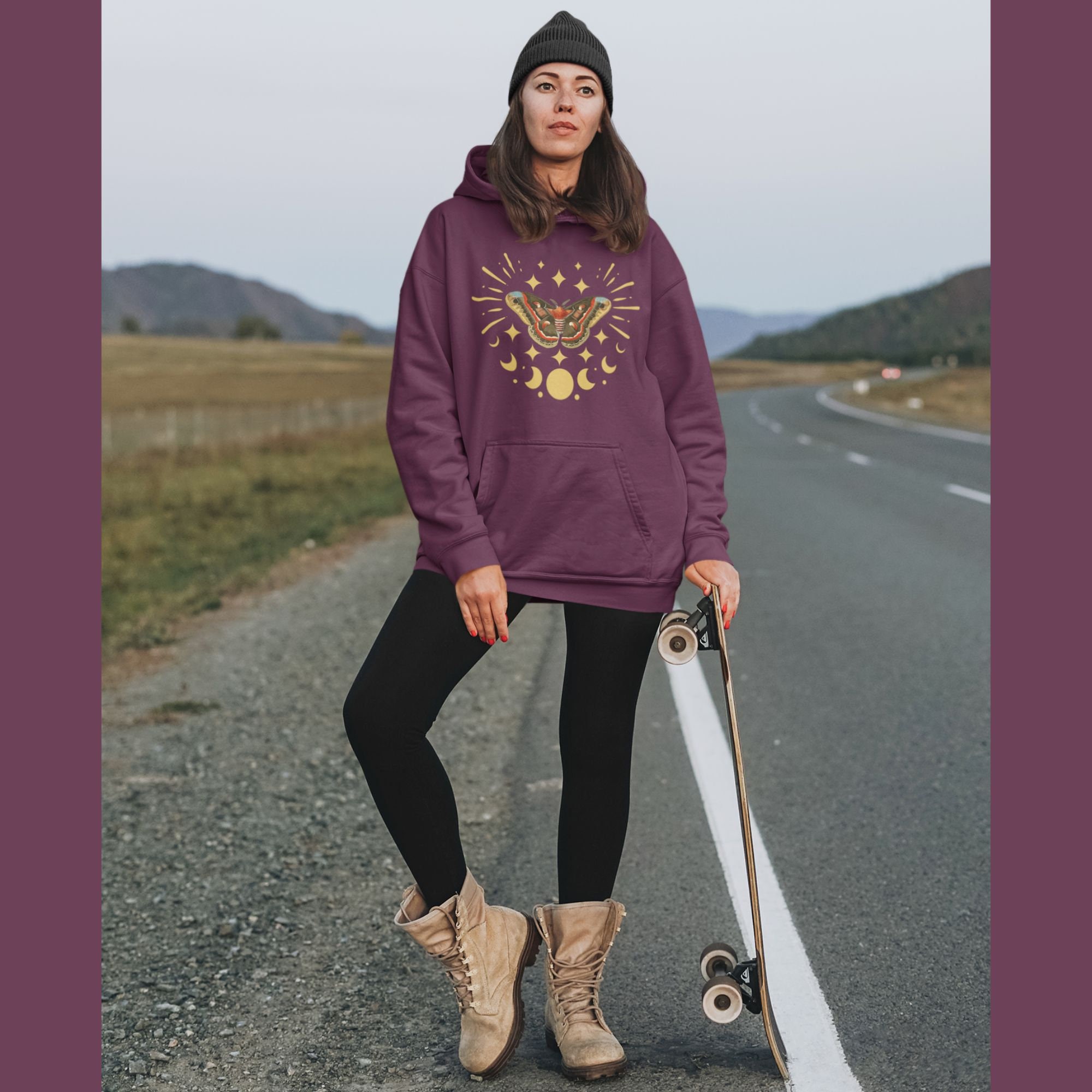 Moth Hoodie Magical Moths Hoodie Bug Moth Hoodie Goblincore Clothing ...