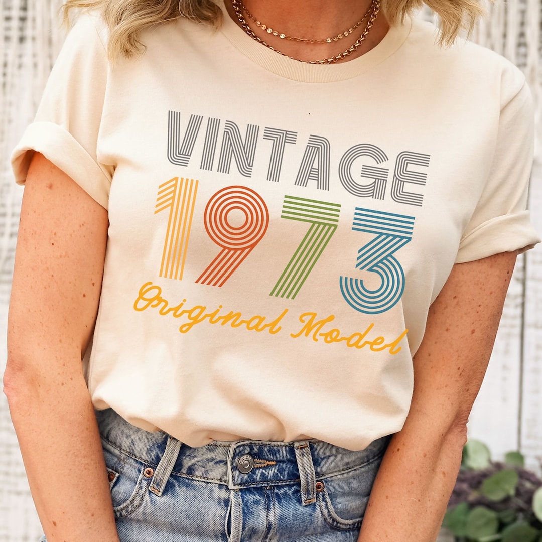 1973 Vintage Tee Shirt Vintage 1973 T Shirt Vintage 50th Birthday Shirt ...