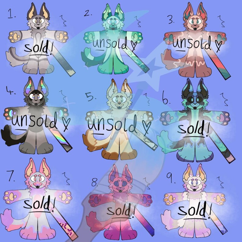 Fursona Adopts! - Etsy