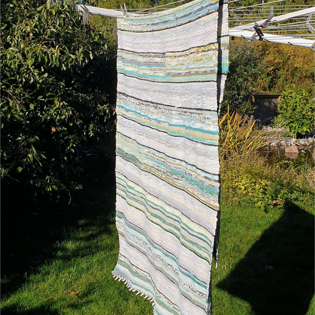 Hand Made Swedish Rag Rug 1960s - Etsy