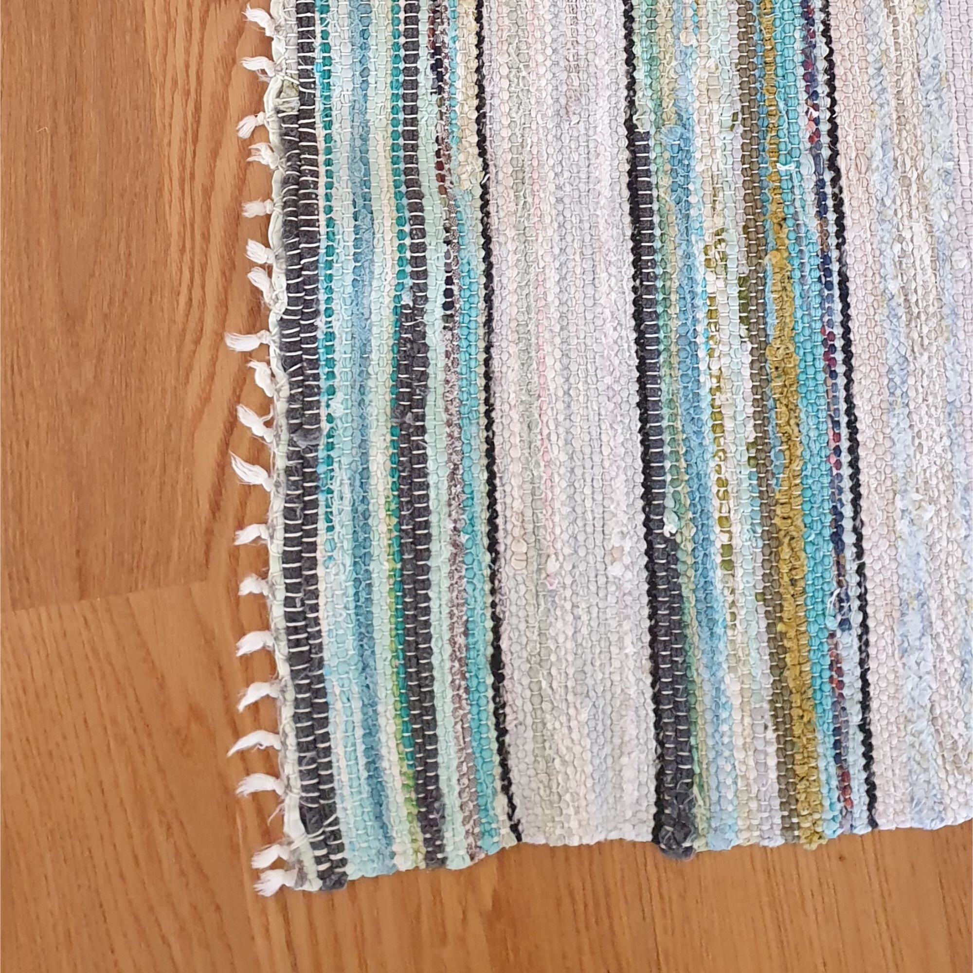 Hand Made Swedish Rag Rug 1960s - Etsy