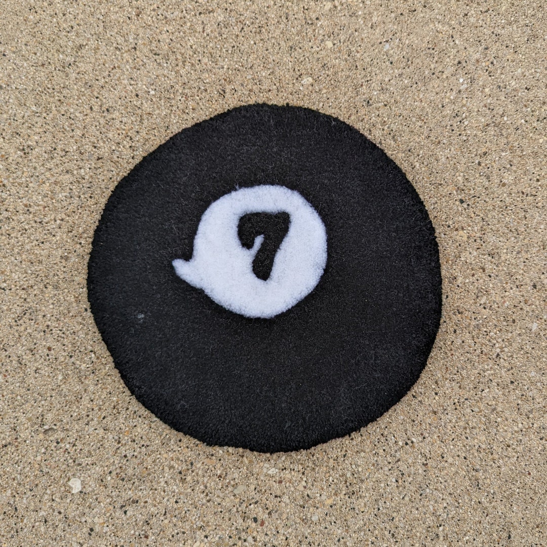 Magic 7 Ball Rug Aesthetic Rug, Room Decor, Fun Floor Rug, Magic 8 Ball ...