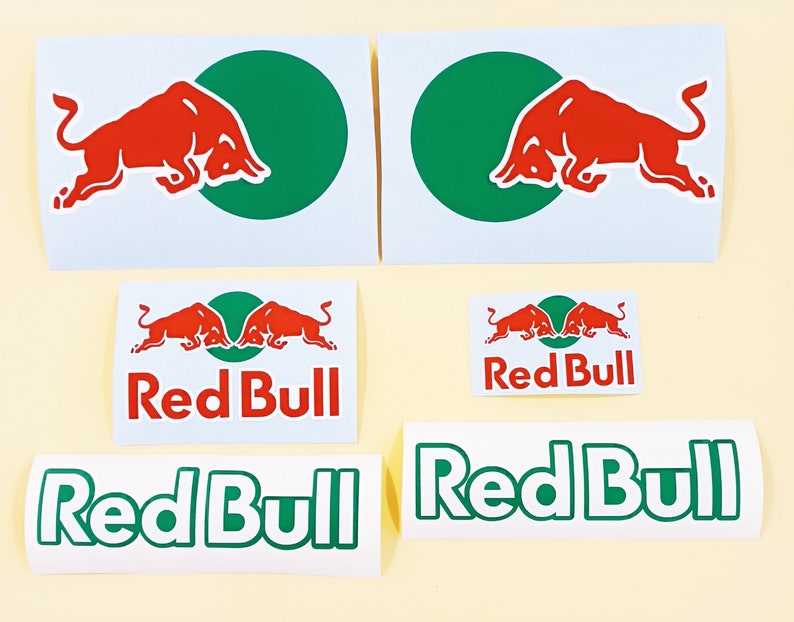Red Bull Replica Kit Helmet Redbull Sticker Set for AGV - Etsy