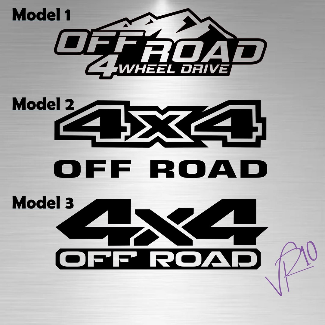 4x4 Stickers Pack of 4 Stickers for 4x4 Off-road Cars. - Etsy