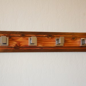 Robe Hook, Walnut and Cedar, Polished Chrome Hooks - Etsy