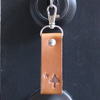 MDI Anchor Beach Stone Key Ring - Etsy