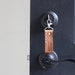 Lighthouse Brown Leather Keychain Key Fob Ring Ocean Theme - Etsy