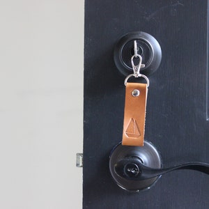 Sailing Sailboat Sail Boat Brown Leather Keychain Key Fob Ring - Etsy