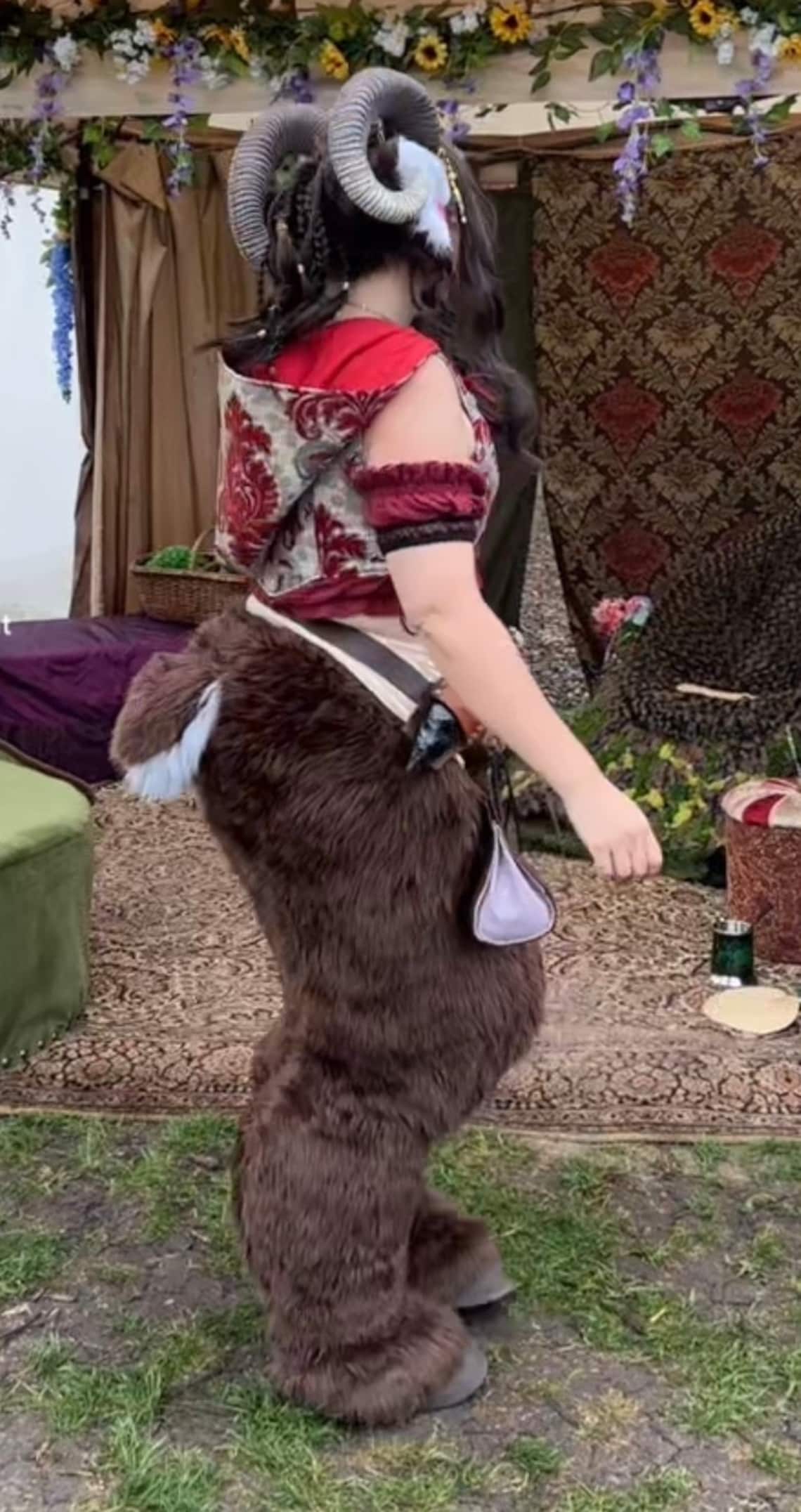 12 Inch Digitigrade Faun Leg Pad Digital Template Pattern - Etsy