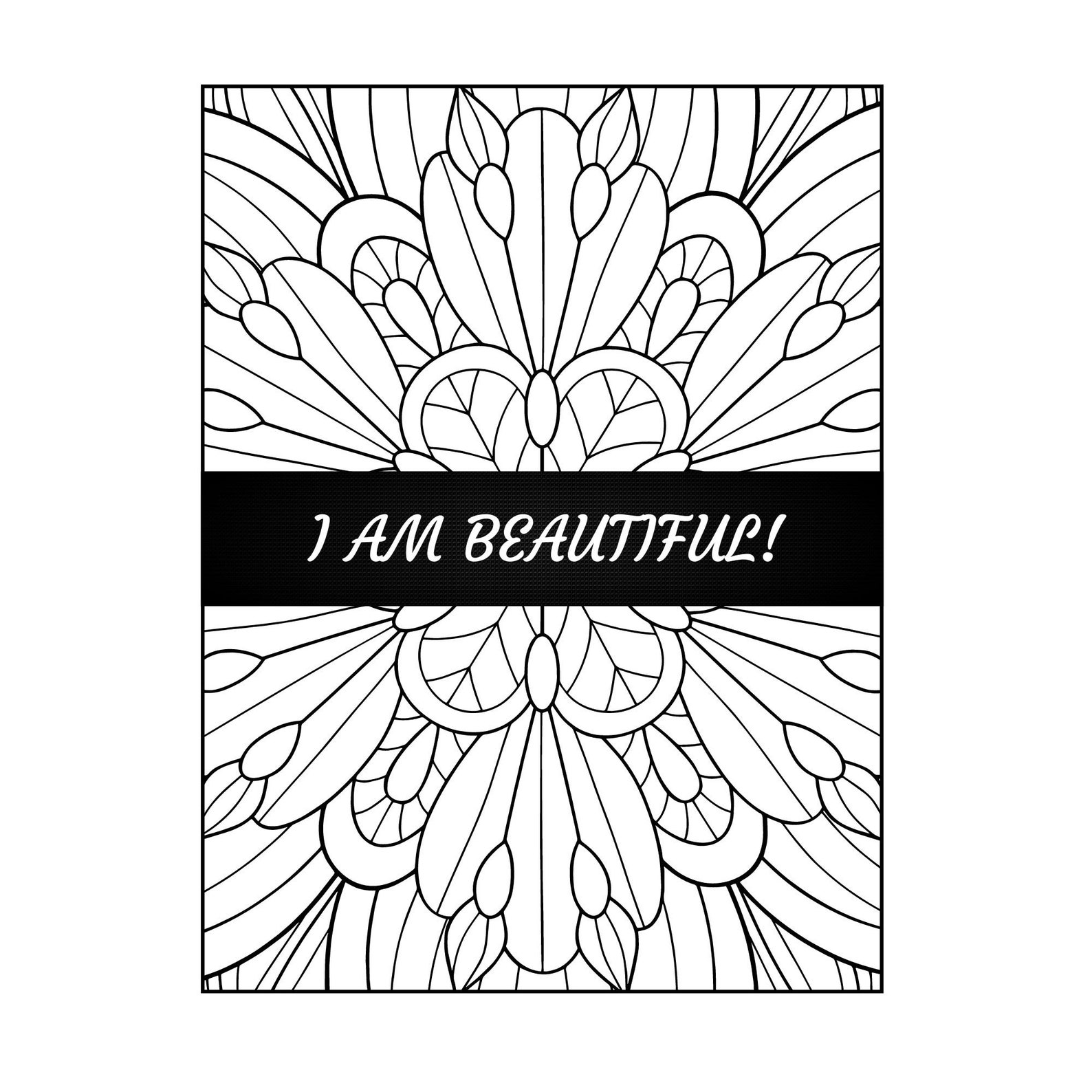 Positive Affirmations Coloring Book. Self-love Digital Download 10 ...
