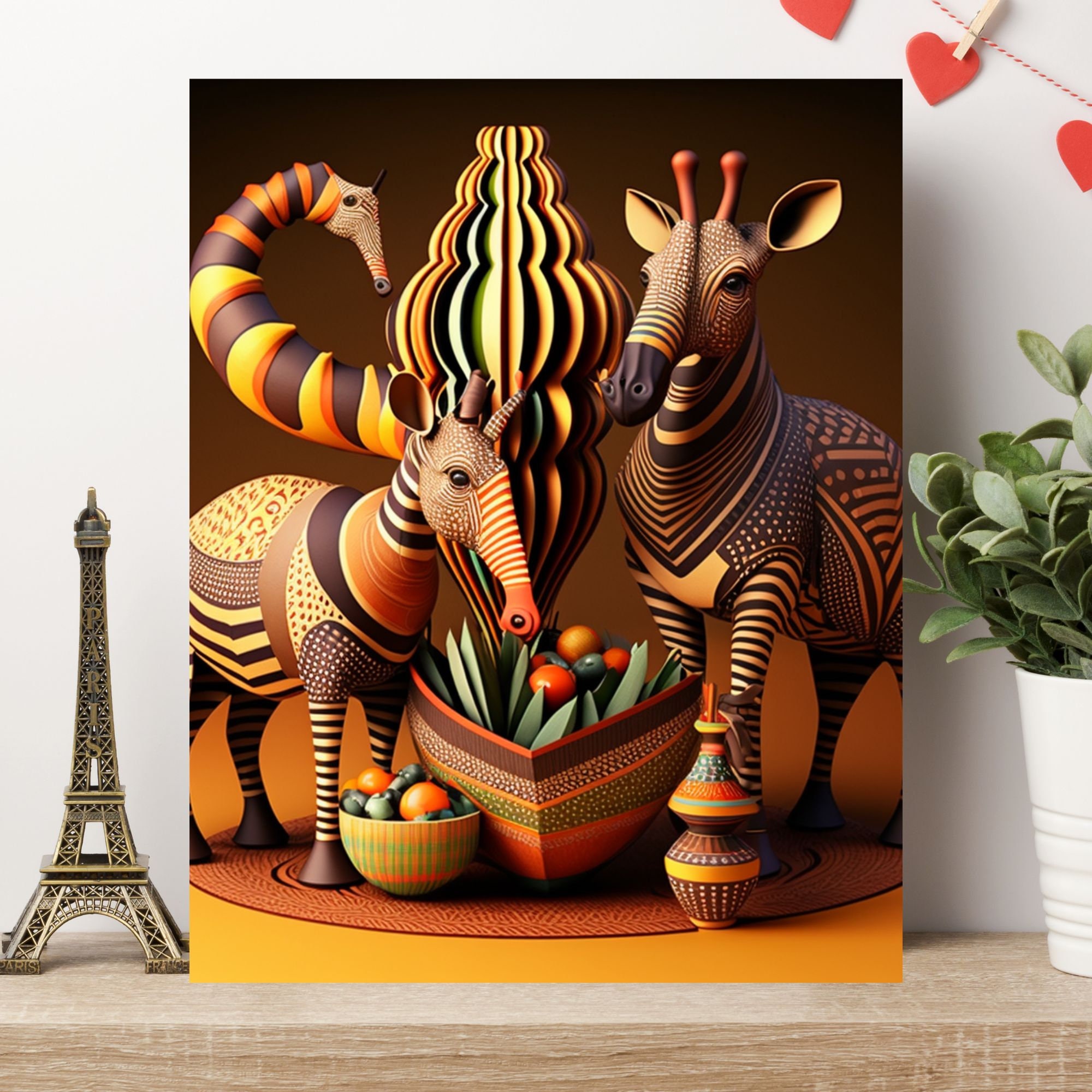 African Animals Poster Art - Etsy