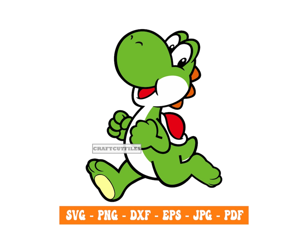 Yoshi #3 SVG PNG PDF, Yoshi Clipart, Yoshi Files for Cricut, Yoshi Cut ...