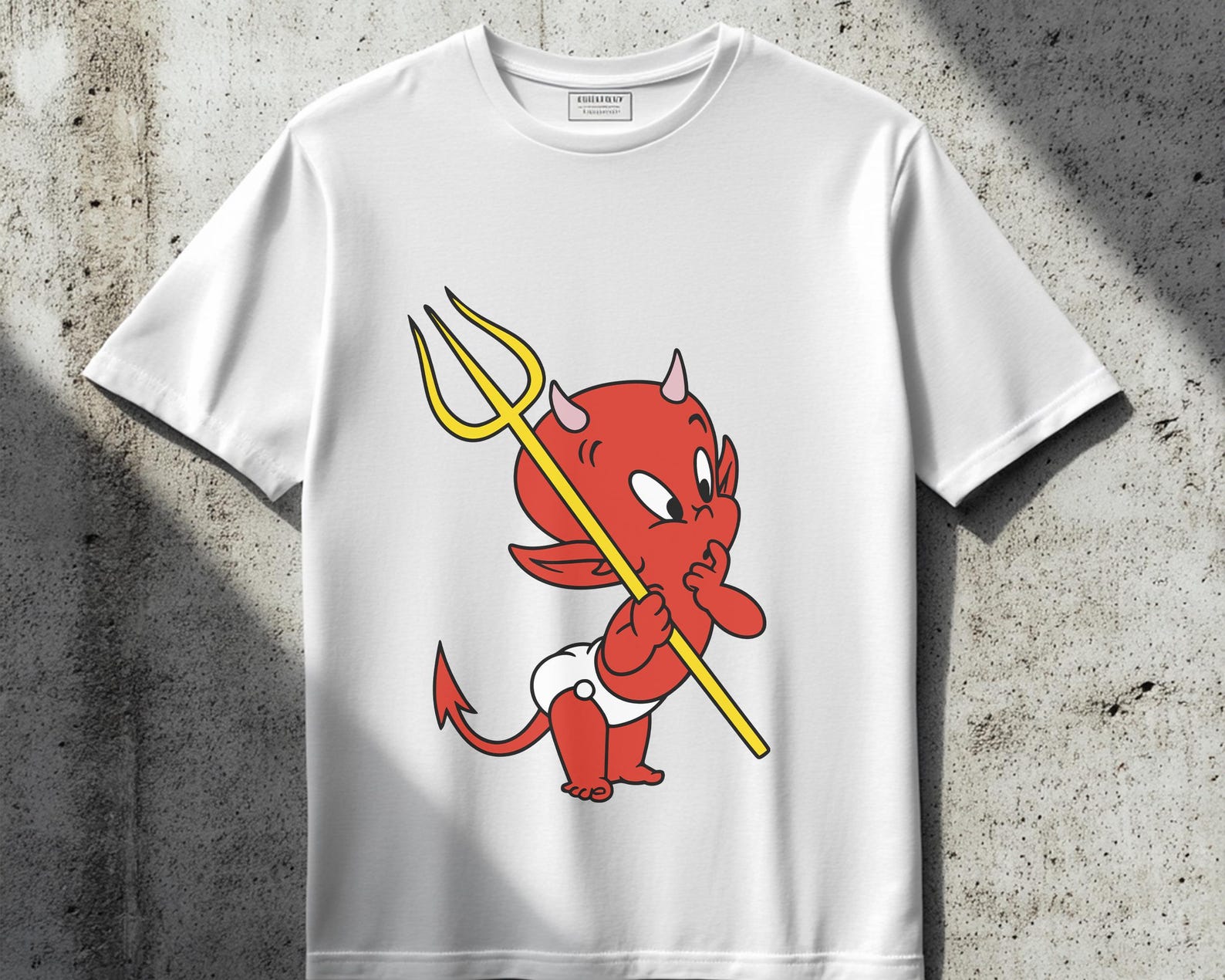 Little Devil SVG PNG DXF, Cute Baby Devil Cut File, Halloween Cartoon ...