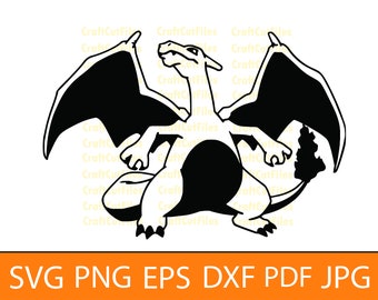 Charizard SVG Instant Download Svg Png Dxf Cricut Cameo - Etsy