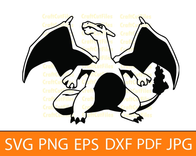 Charizard Pokemon Card Vector SVG PDF DXF Laser Cutter File - Etsy