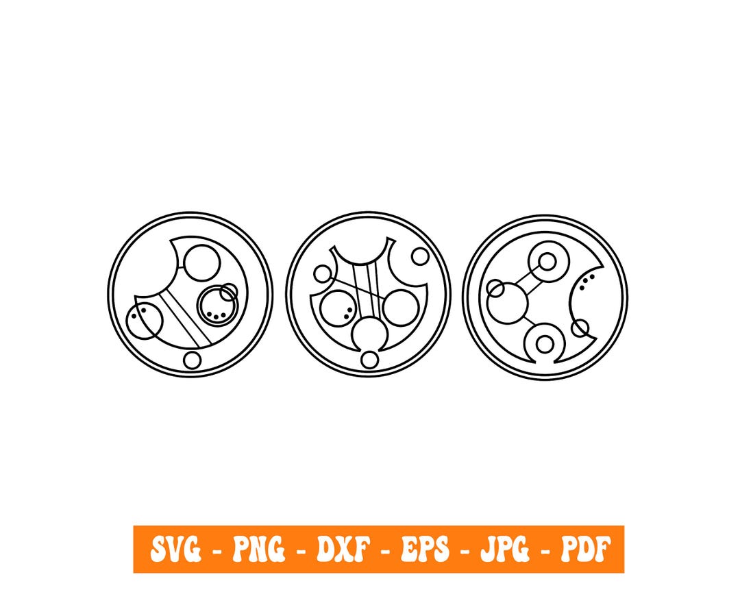 Doctor Who Allons-y Gallifreyan SVG PNG DXF, Clipart, Files for Cricut ...