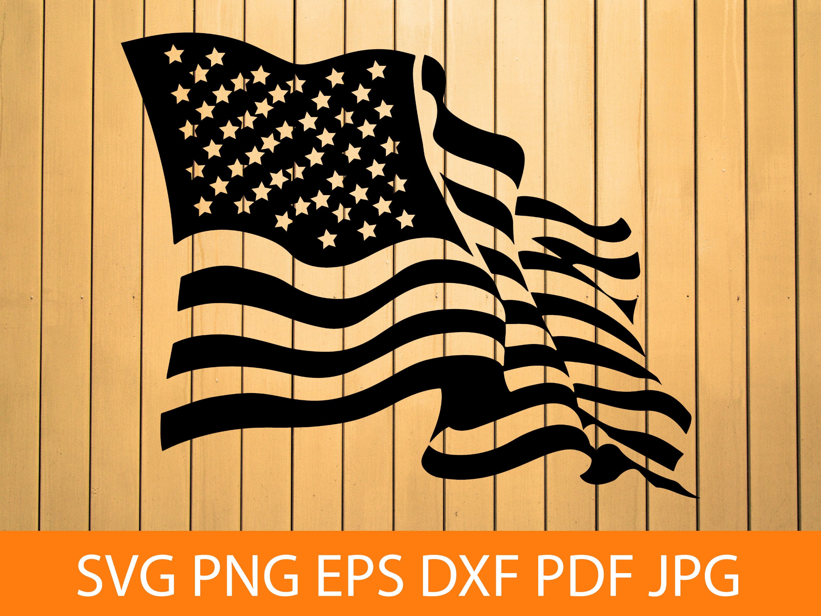 American Flag SVG PNG Pdf American Waving Flag Svg USA Flag - Etsy