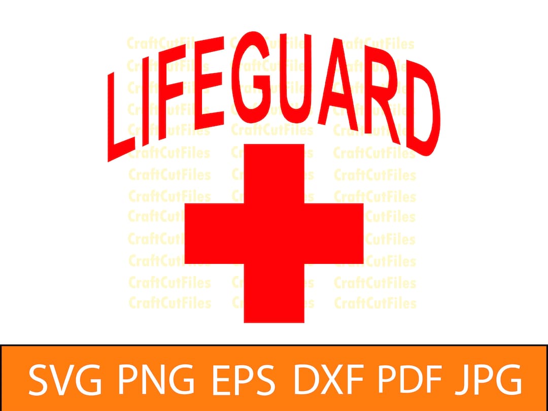 Lifeguard SVG PNG DXF, Lifeguard Clipart, Red Cross Svg, Lifeguard ...