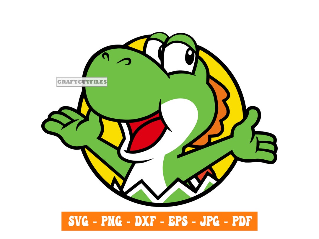 Yoshi Face #2 SVG PNG PDF, Yoshi Svg, Yoshi Clipart, Yoshi Files for ...