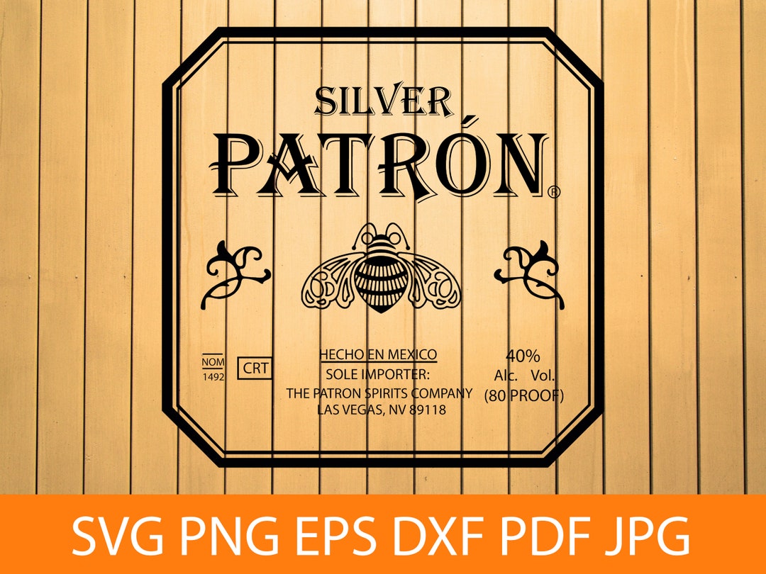 Silver Patron SVG PNG DXF, Silver Patron Files for Cricut, Silver ...