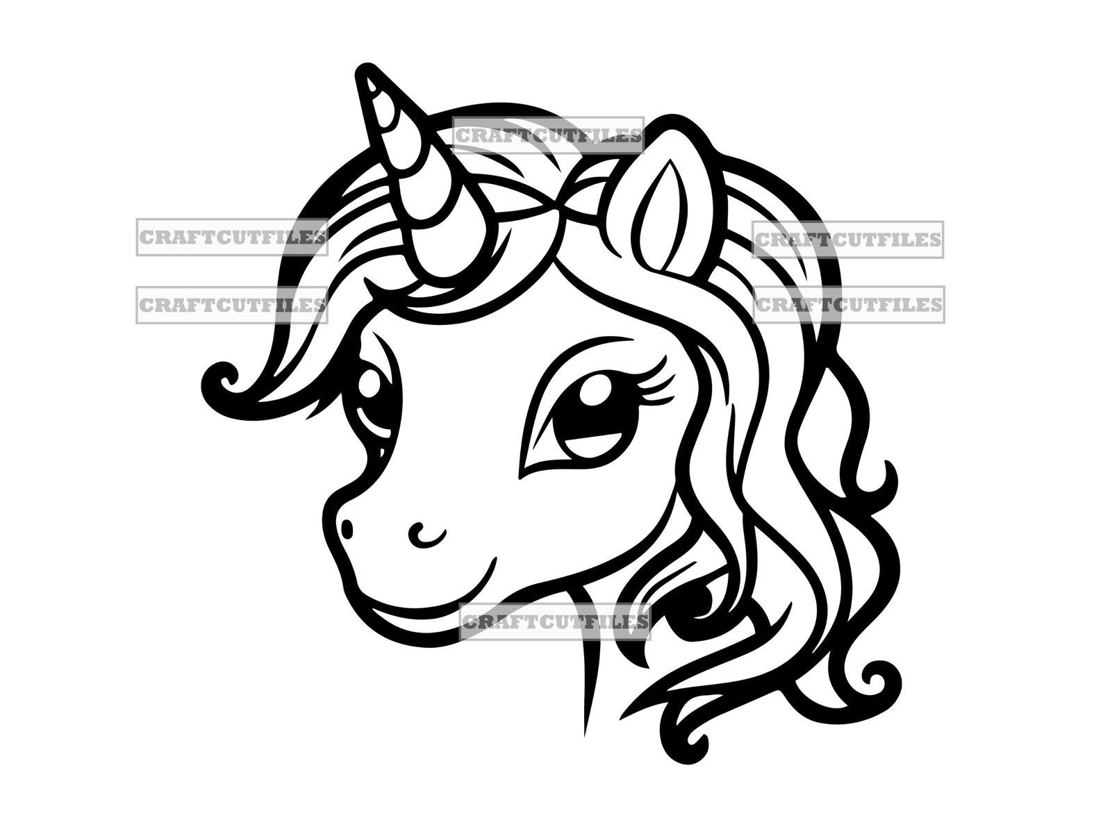 Unicorn Outline SVG, Cute Unicorn SVG, Unicorn SVG, Unicorn Clipart ...