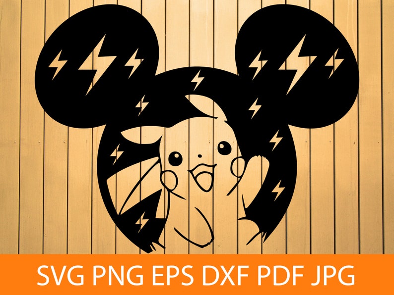 Pikachu SVG PNG DXF Pokemon Svg Ears Svg Pikachu Clipart - Etsy