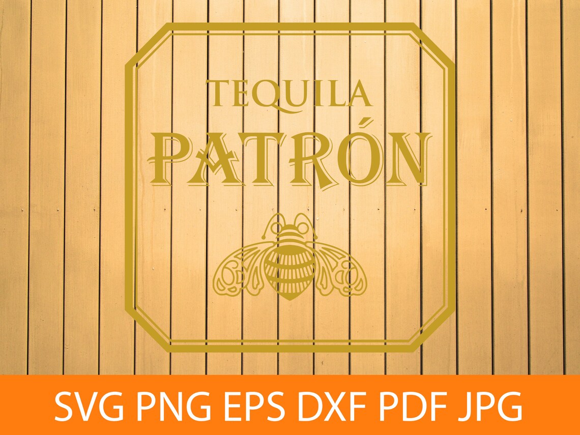 Tequila Patron SVG PNG DXF, Tequila Patron Dateien für Cricut, Tequila ...