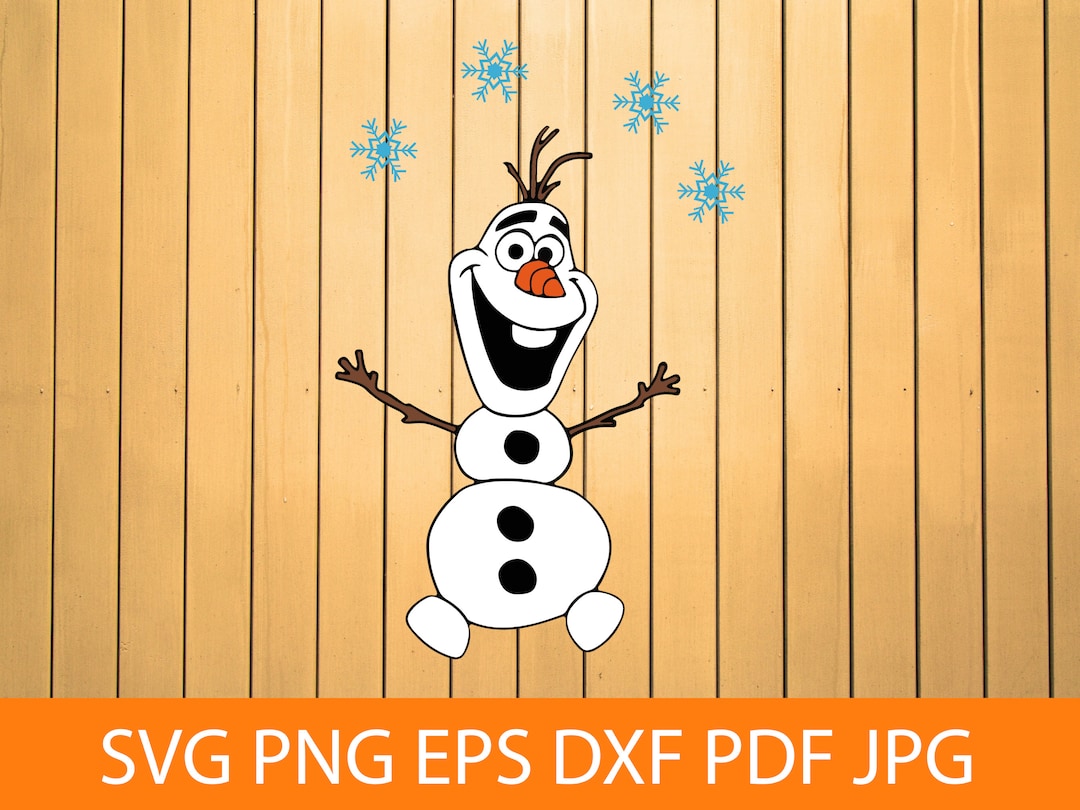 Olaf SVG PNG DXF, Olaf Clipart, Olaf Cut File for Cricut, Silhouette ...