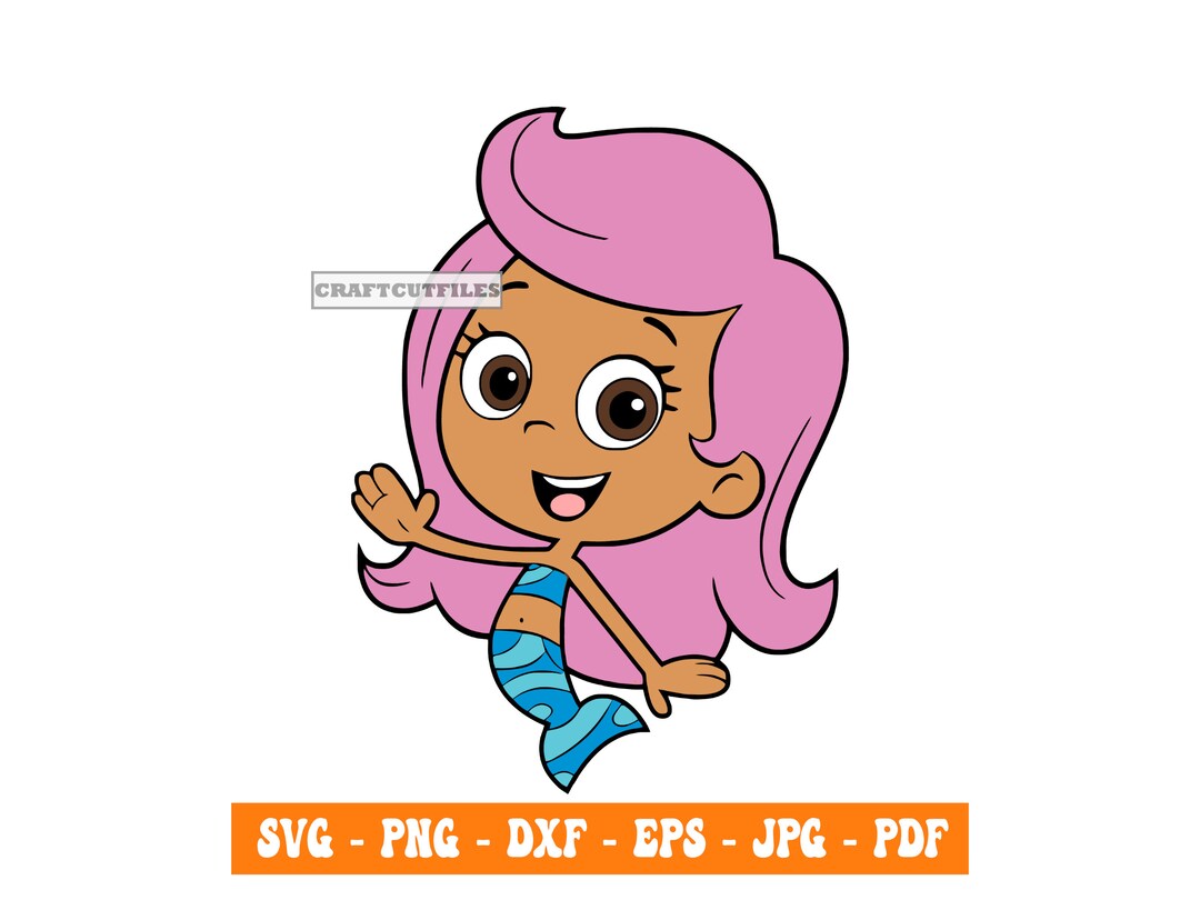 Molly SVG PNG PDF, Bubble Guppies Svg, Molly Clipart, Molly Files for ...