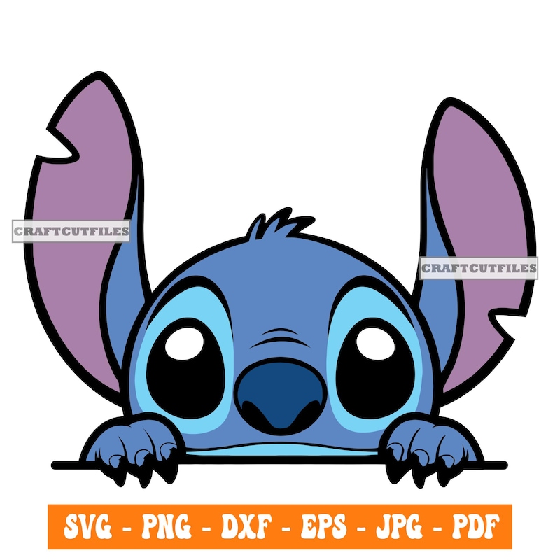 Stitch Peeker Clipart - Etsy