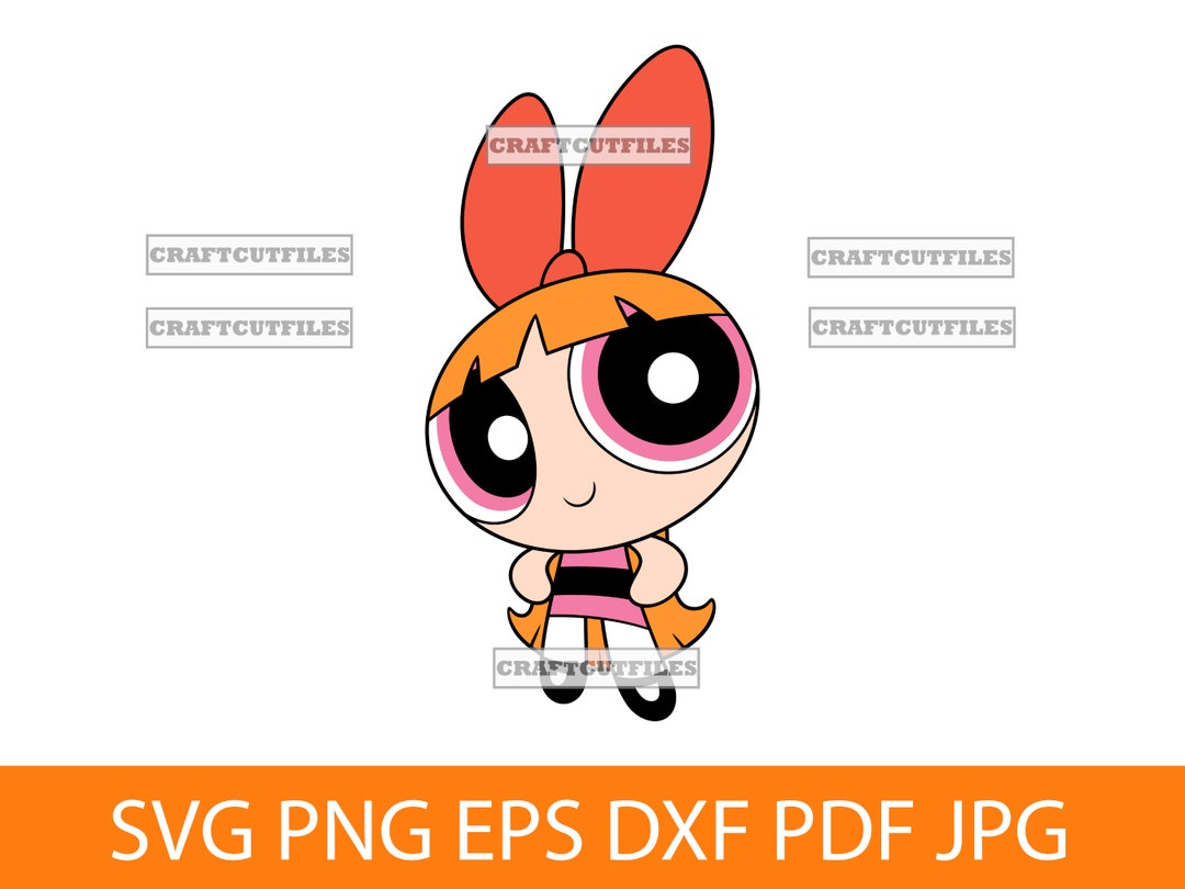 Red Head Ginger Powerpuff Girl SVG PNG DXF - Etsy